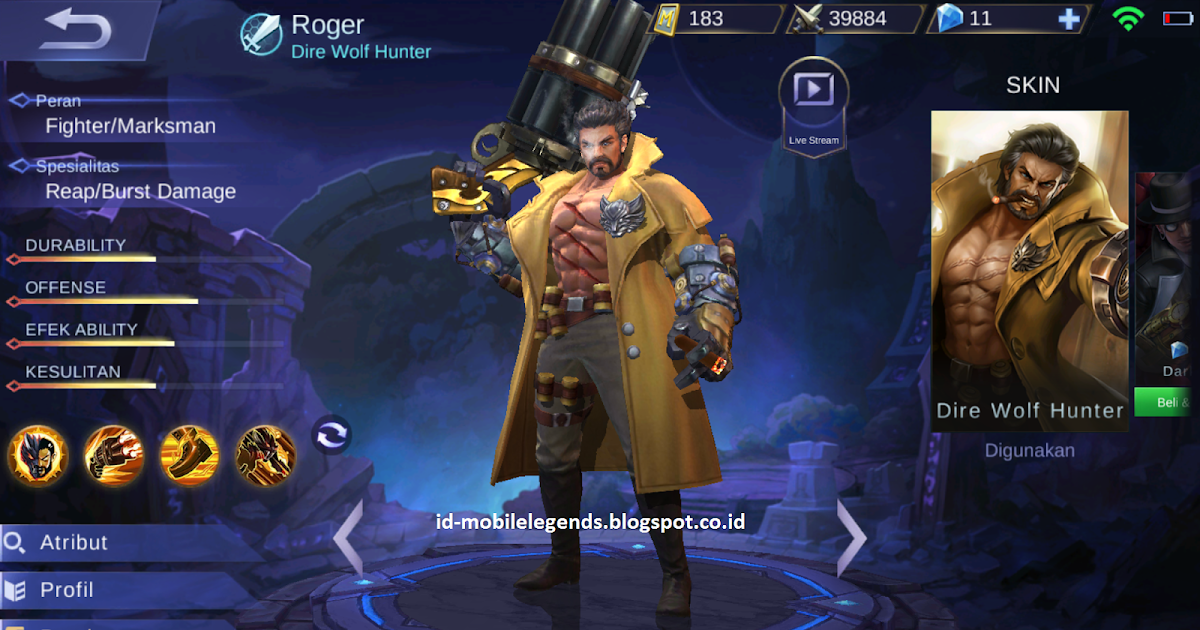 Item Build Roger Mobile Legends: Mode Manusia Serigala Yang Mematikan