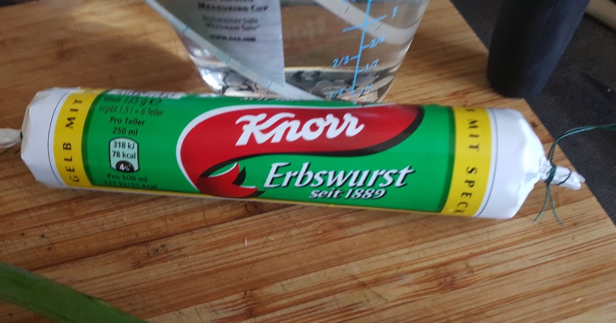 Foodoptions and Flavours: A very old Ready Meal - Erbswurst