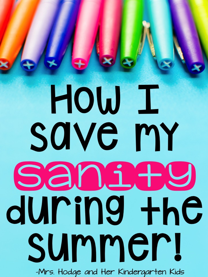 'Save Your Sanity' Chore Lists! | Mrs. Hodge's Kids