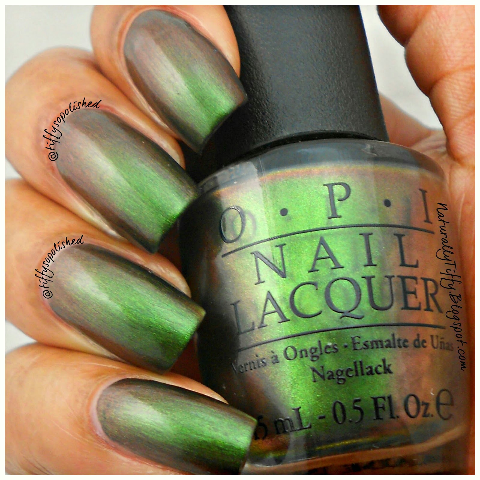 Opi Green on the Runway Swatch | NaturallyTiffy