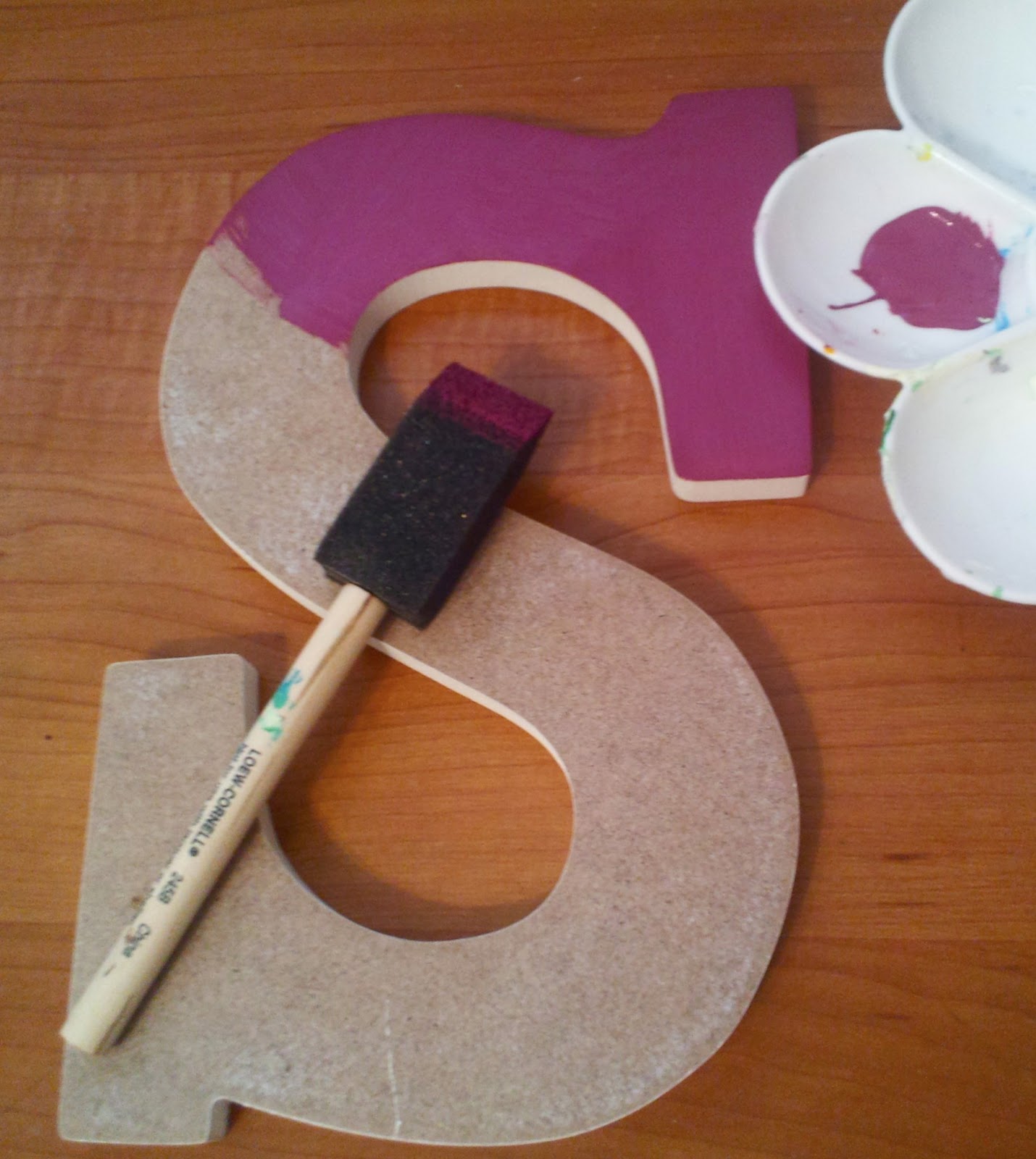 Paper & Teal: Craft Project 1: Decorated Wooden Letter