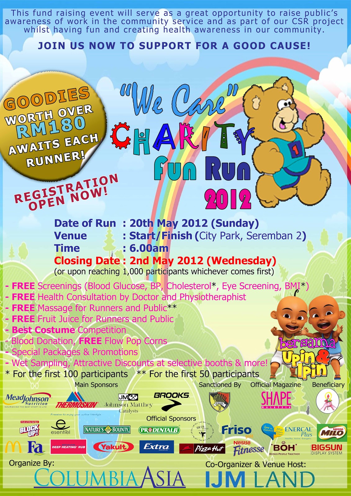 Penonton: We Care Charity Fun Run 2012