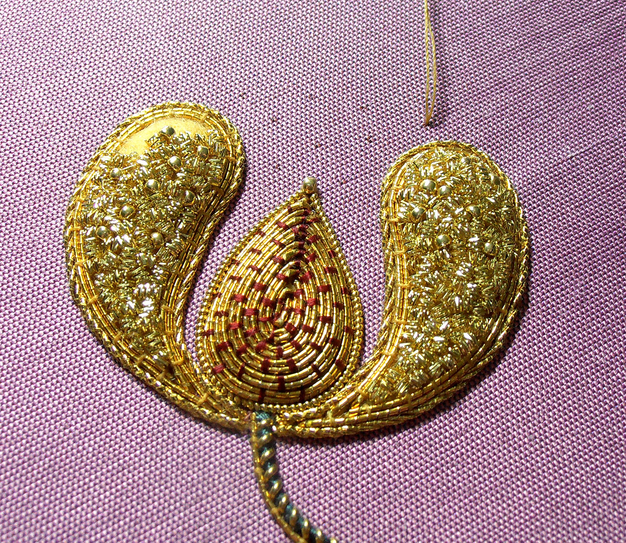 Goldwork - Finishing