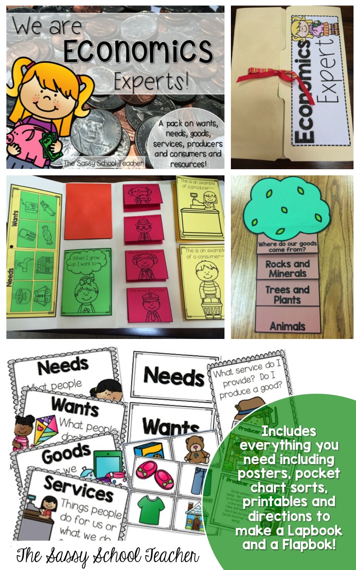 The Sassy School Teacher: Teaching Economics on First Grade!