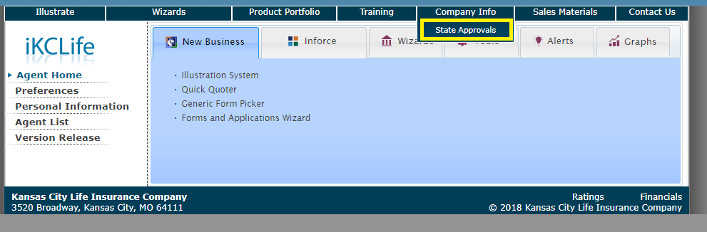 KCL: State Approvals Map Update