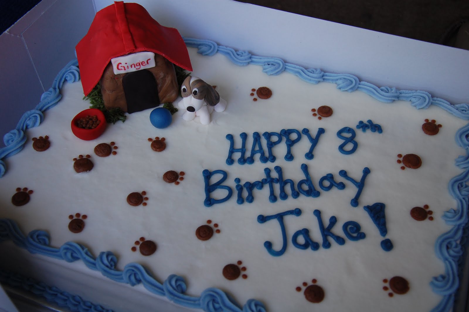 Angela Barton's Cakes: Woof! Happy Birthday Jake!