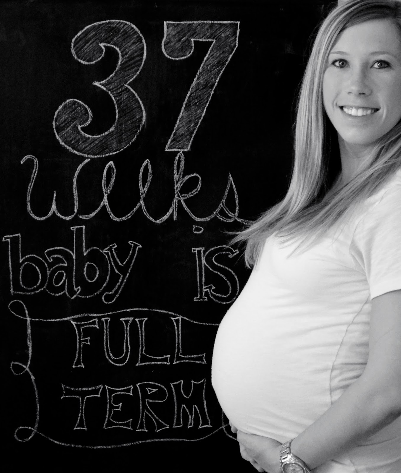 the blond mom: 37 Week Pic