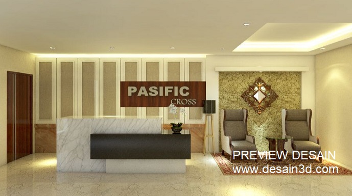 JASA DESAIN 3D INTERIOR GAMBAR EKSTERIOR: Jasa desain area resepsionis ...