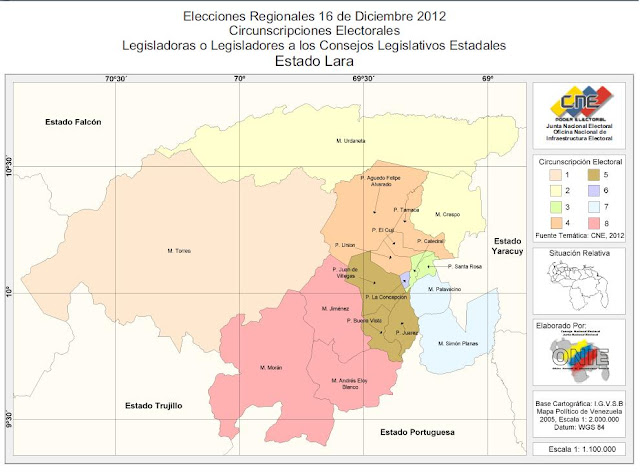 Apertura Venezuela: Elecciones Regionales #16D, Datos Estado Lara