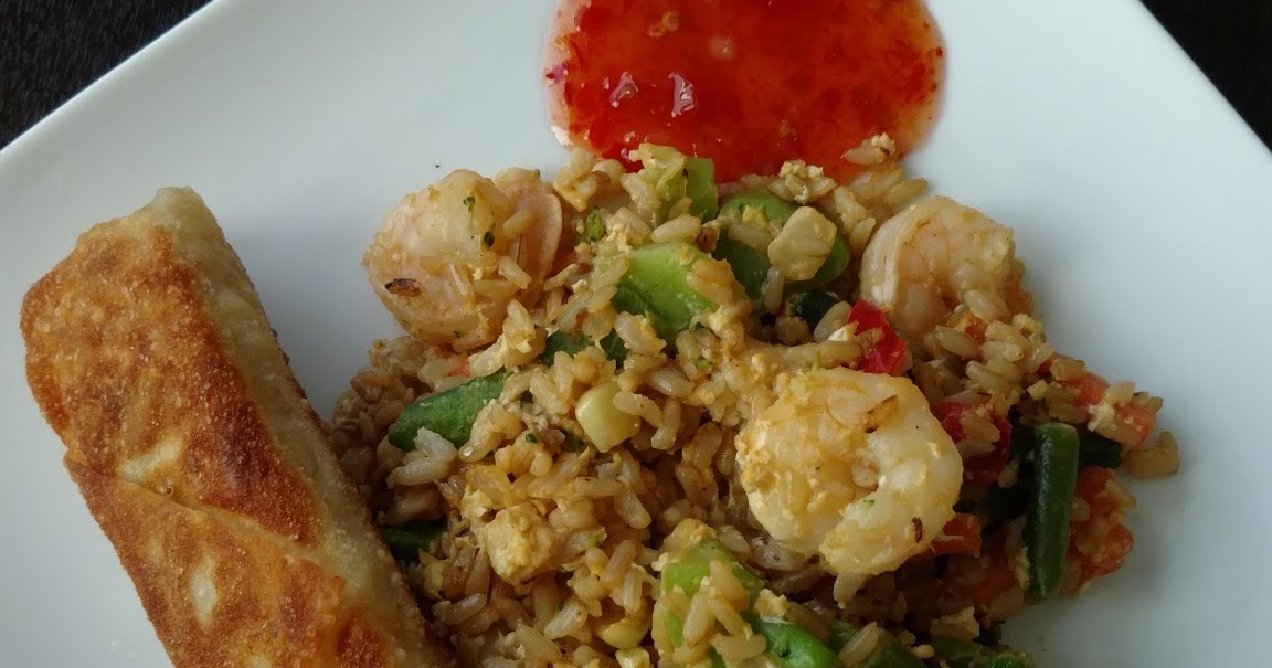 Shrimp Fried Rice and Egg Rolls (recipe)
