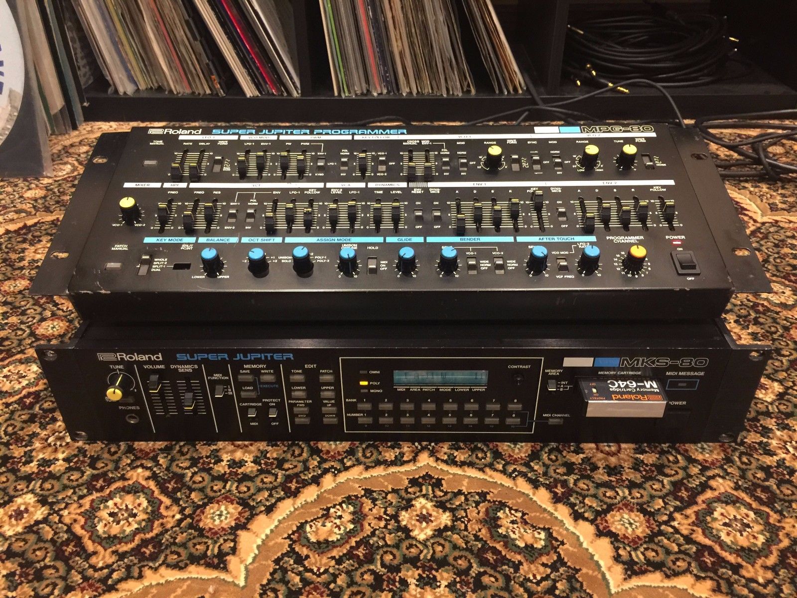 MATRIXSYNTH: Roland MKS-80 Super Jupiter Rev.4 with MPG-80 Programmer ...