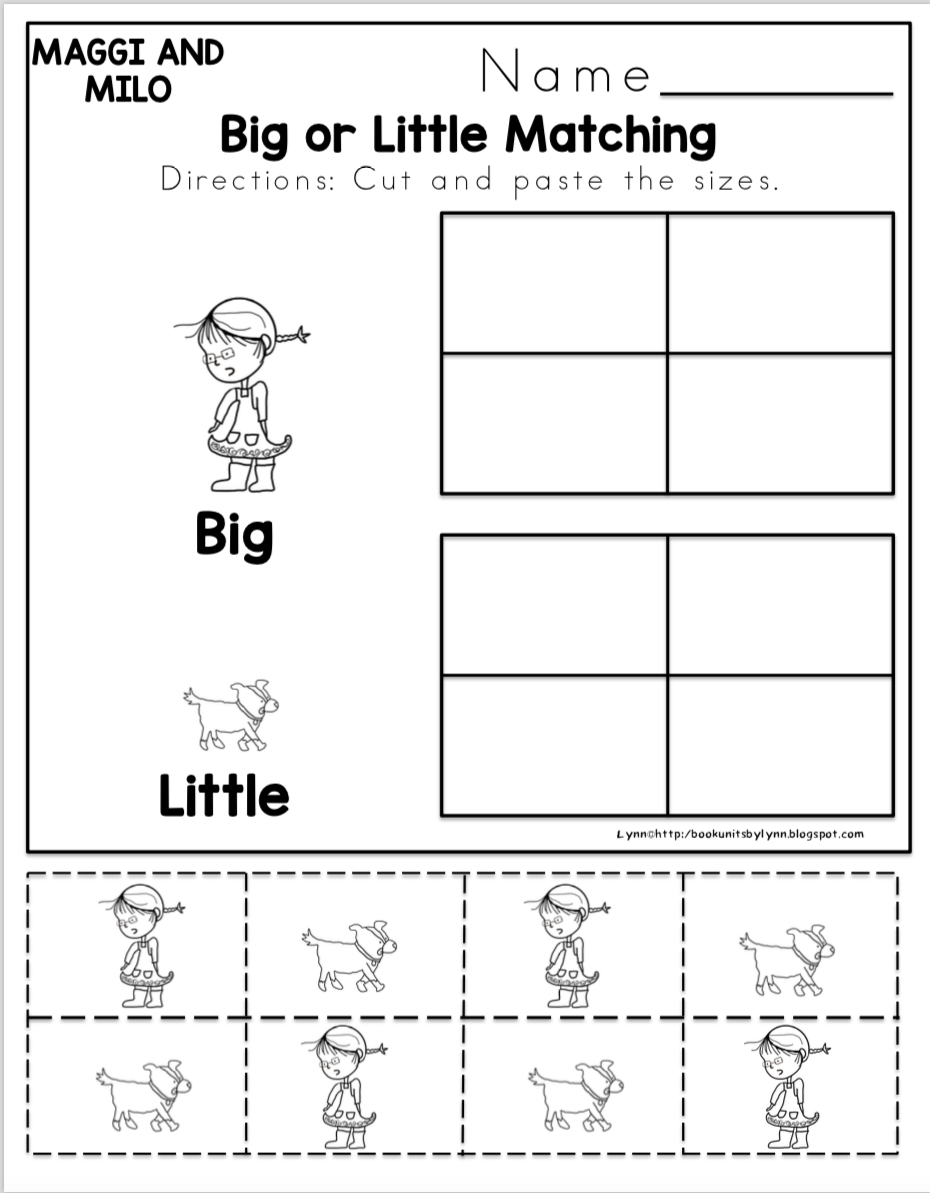 MAGGI AND MILO BOOK UNIT ~ Book Units by Lynn