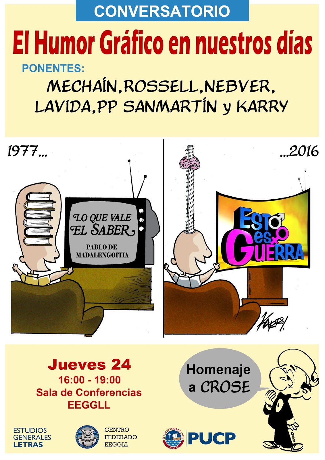 La Nuez: Conversatorio, "El Humor Gráfico en nuestros días"