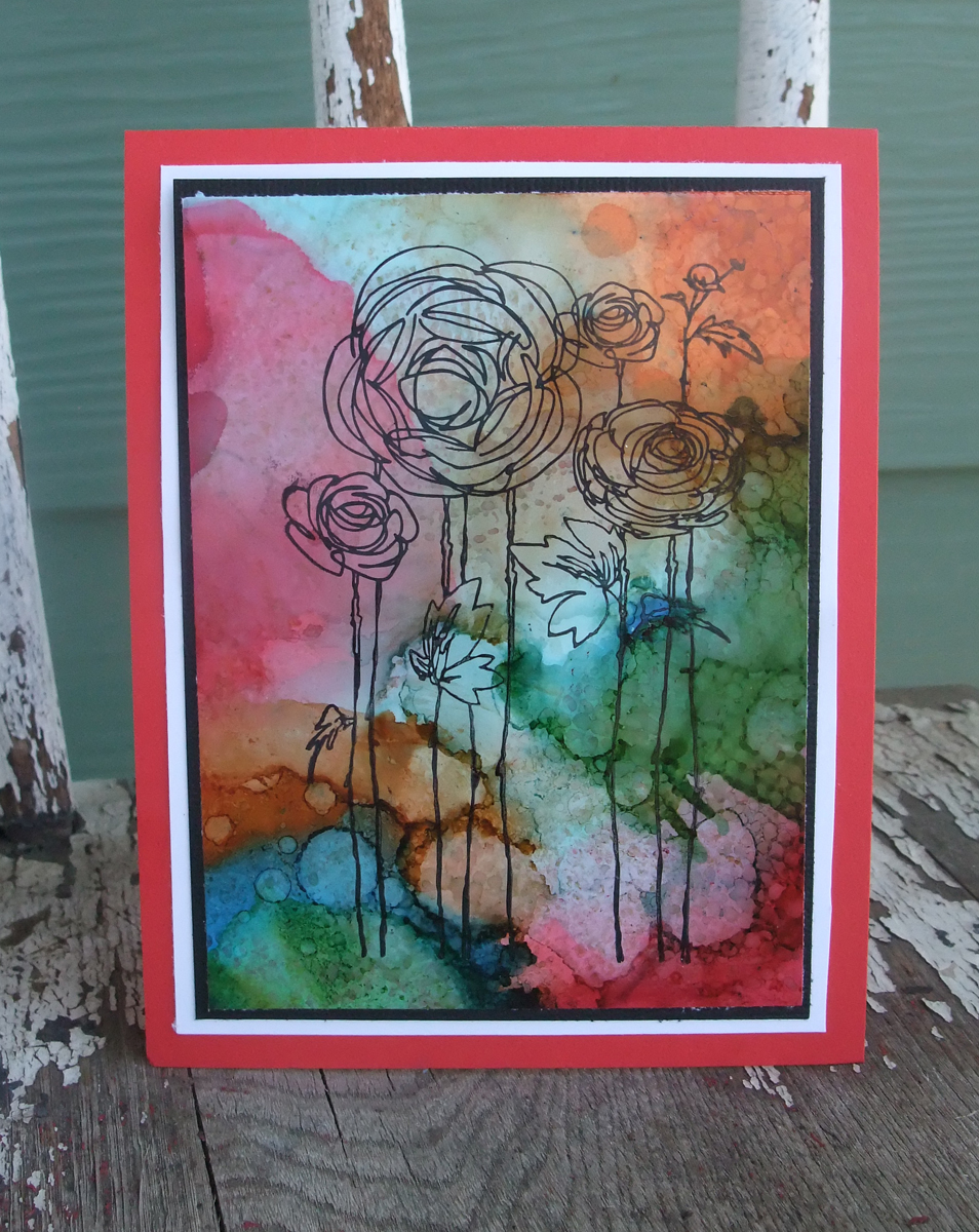 Beyond Just Black and White...paper crafting projects: Alcohol Ink ...