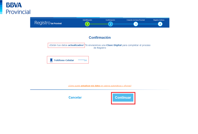 Regístrate en Provinet Personas - Paso a Paso - BBVA Provincial