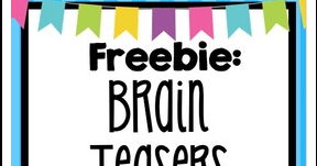 The Best of Teacher Entrepreneurs: FREE MISC. LESSON - “Brain Teasers ...