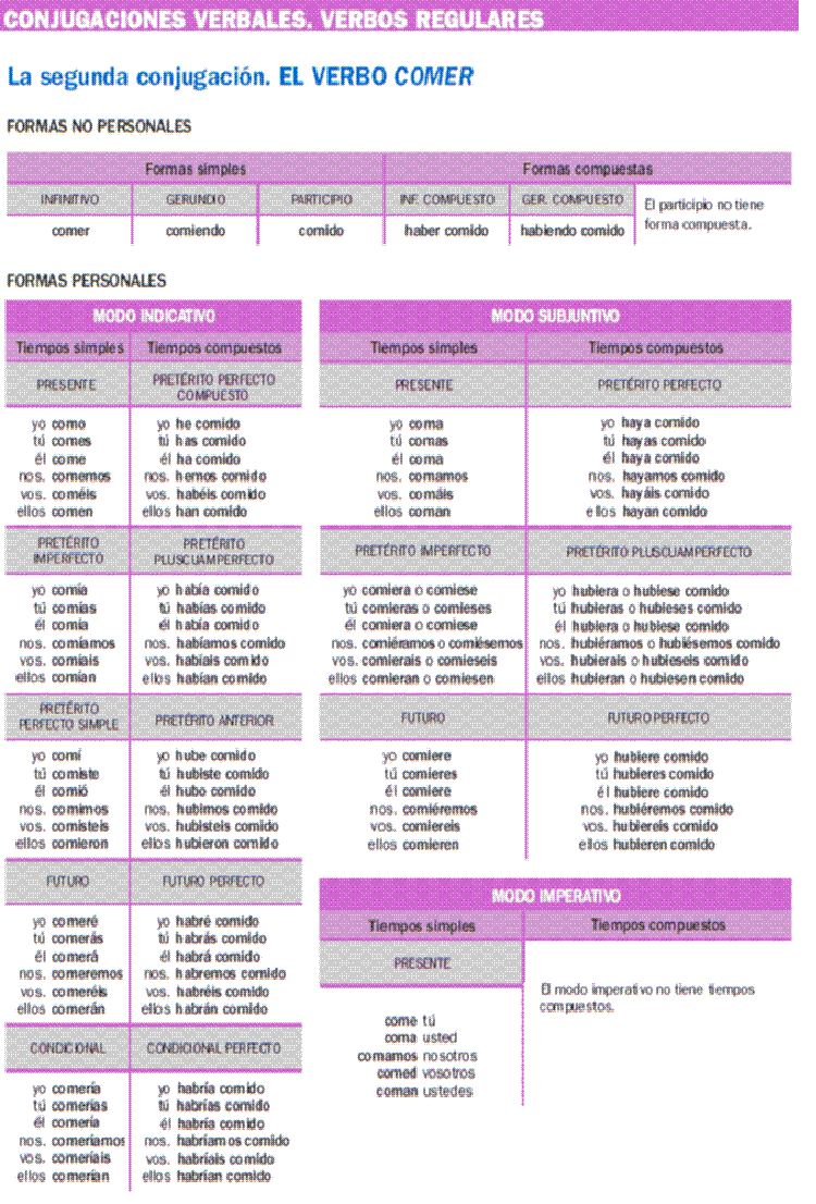 La clase de Susana: Verbos