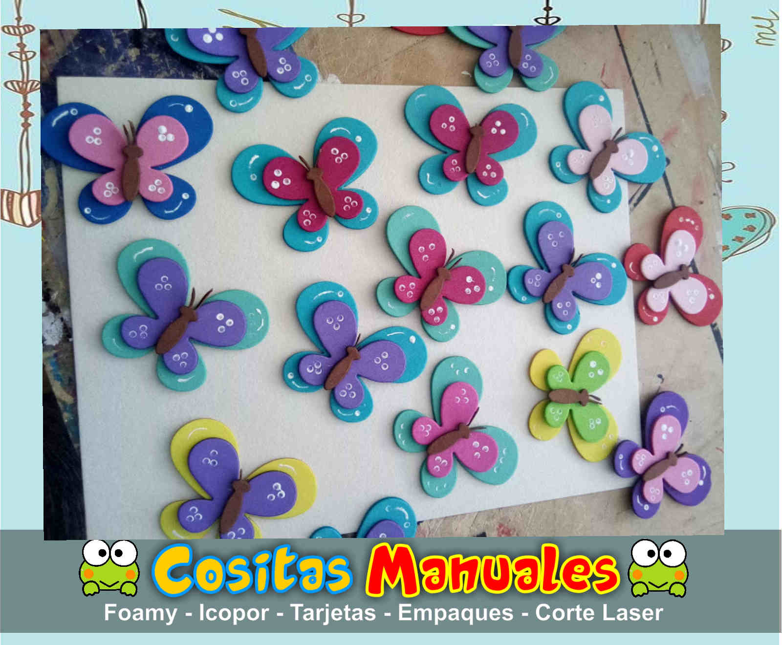 Como hacer una Mariposa en fomi - Lili Daza Diseño