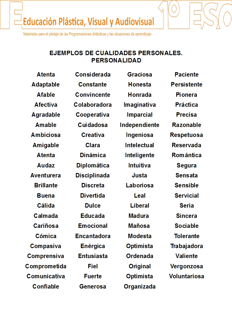 Cualidades Personales
