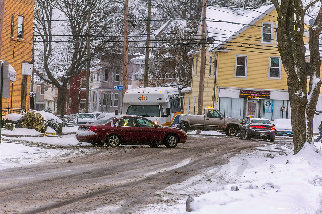 Snowy Day in Bridgeport, Connecticut, USA. | LBSimms Photography