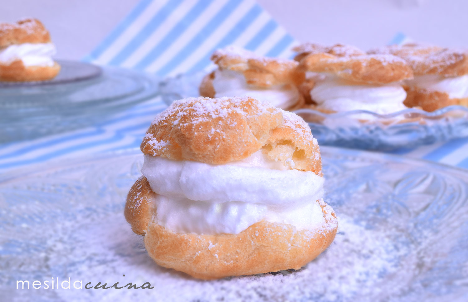 PASTELES DE MERENGUE CON MASA CHOUX - La cocina de Mesilda