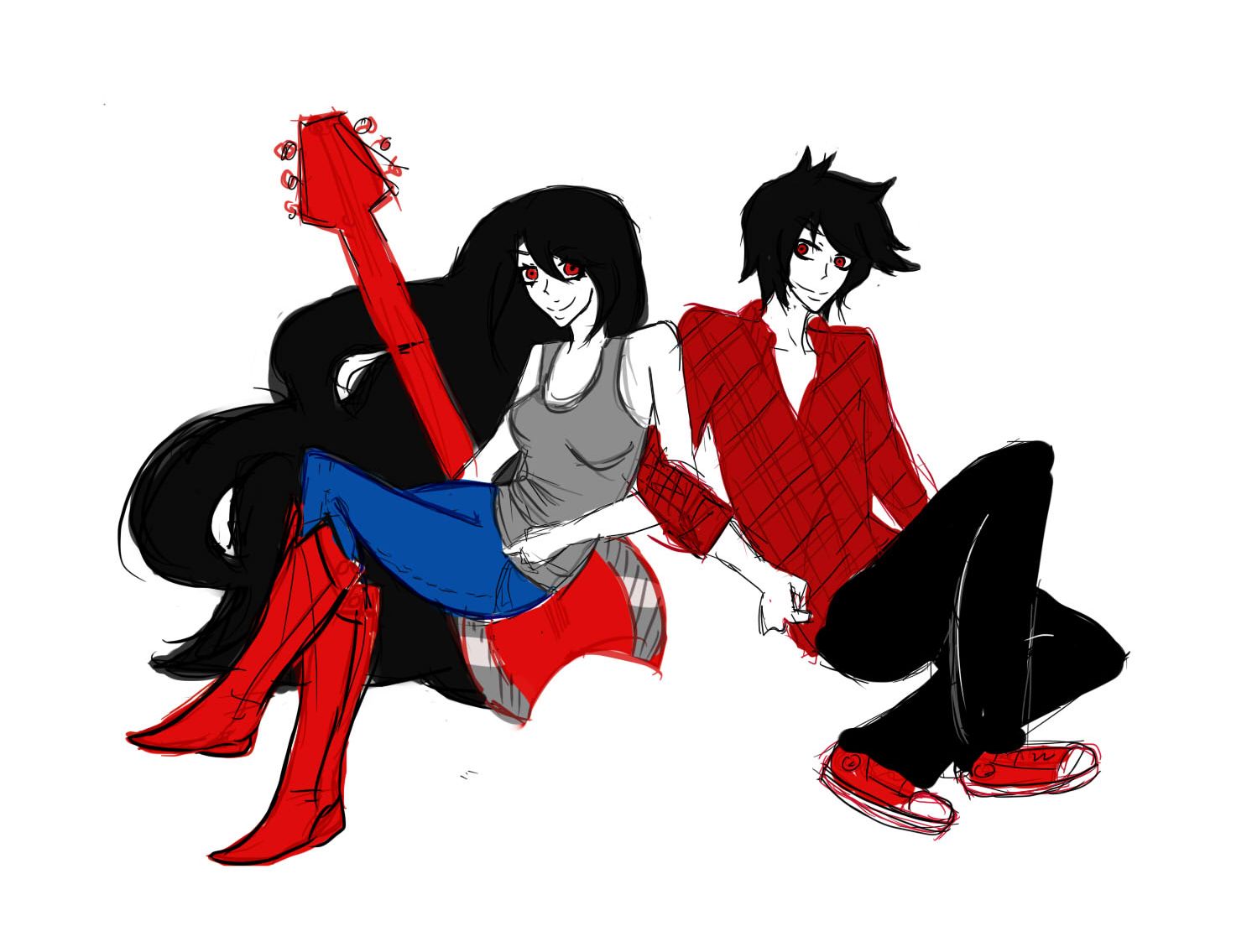 Rindo com Hora de Aventura: Sessão Marceline e Marshall Lee