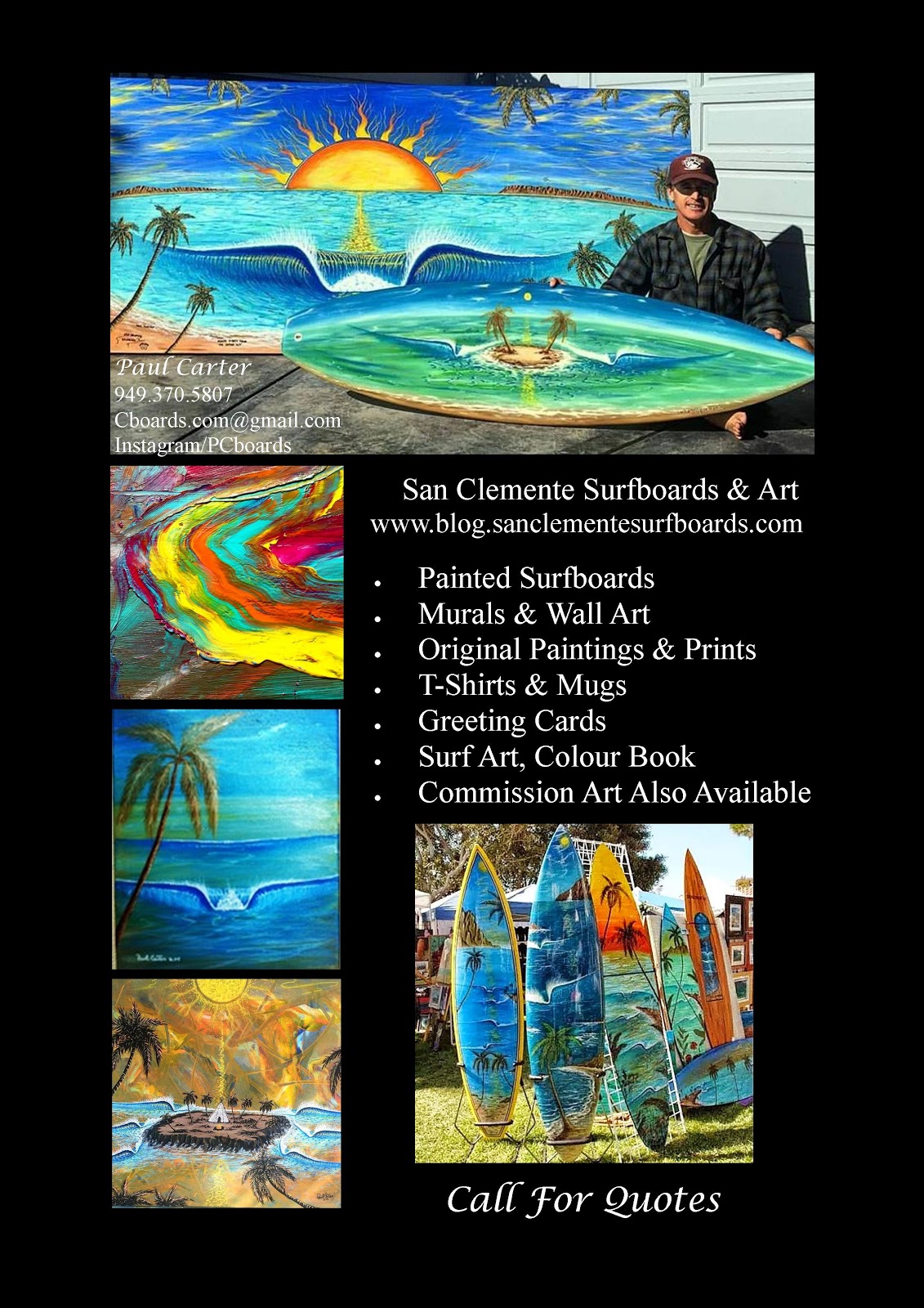 Surfer-Shaper-Artist : San Clemente Surfboards & Art by Paul Carter