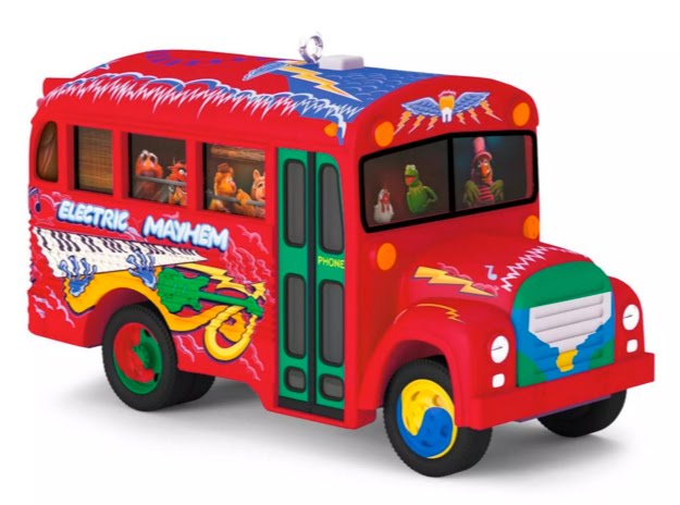 Muppet Stuff: Review: Hallmark Electric Mayhem Bus Ornament!