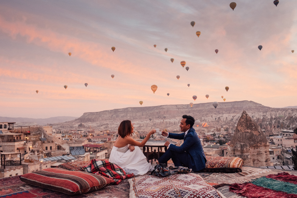 Sandy + Fadli Prewedding | Cappadocia Turkey Engagement Photography