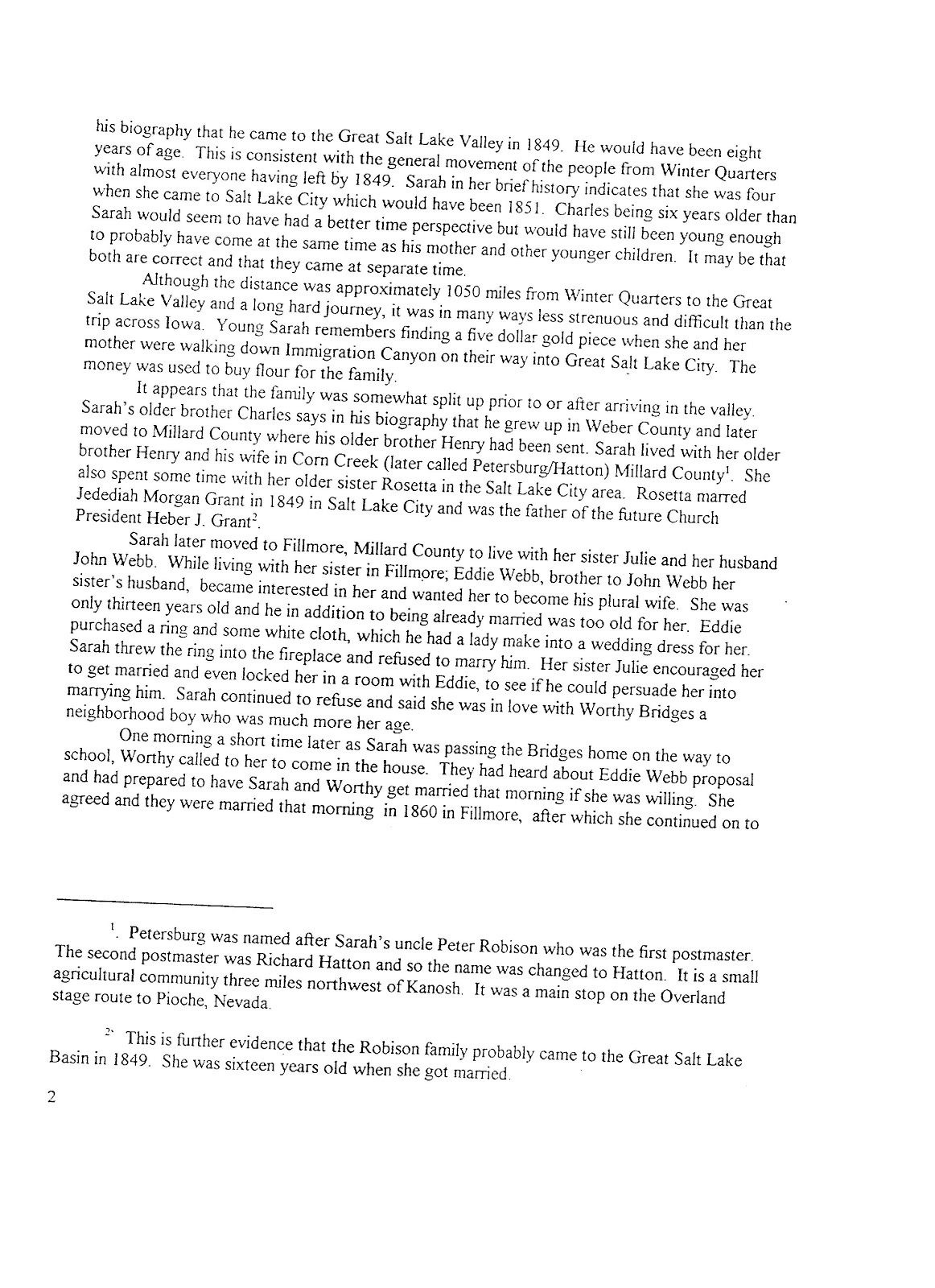 Nettie Bridges Family Tree