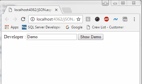 How to use JSON with ajax in ASP.NET?