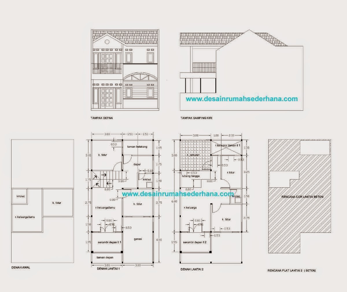 Desain Rumah Minimalis 2 Lantai Type 72 - Gambar Foto Desain Rumah
