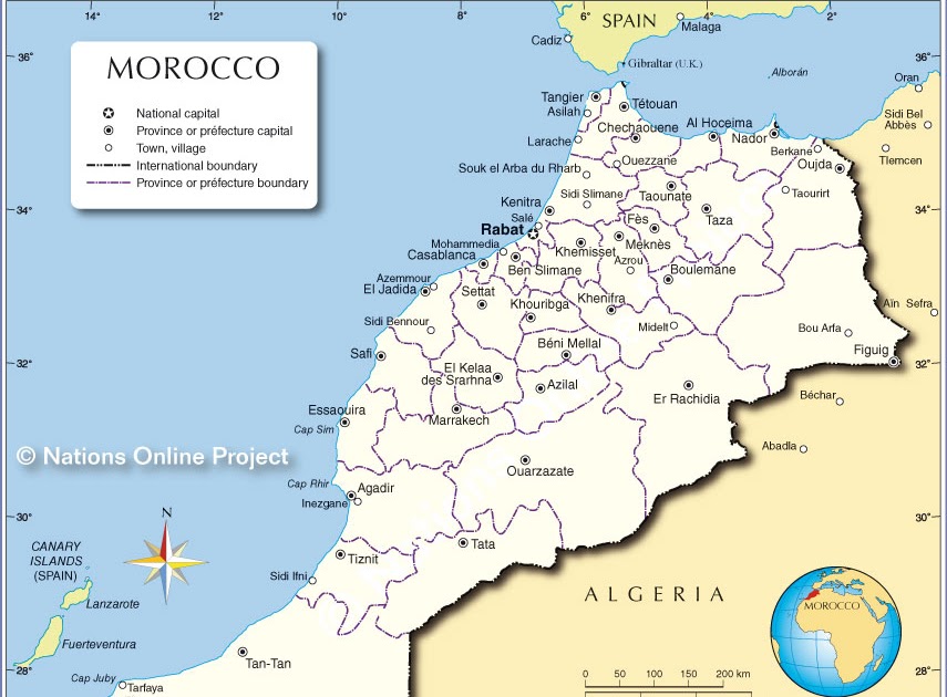 Online Maps: Morroco map