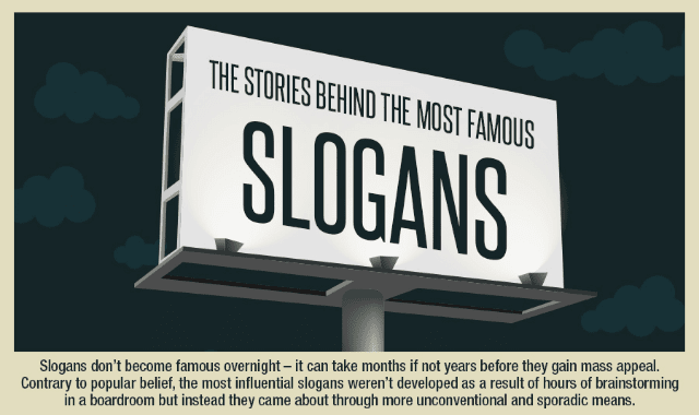 The Stories Behind The Most Famous Slogans #Infographic - Visualistan