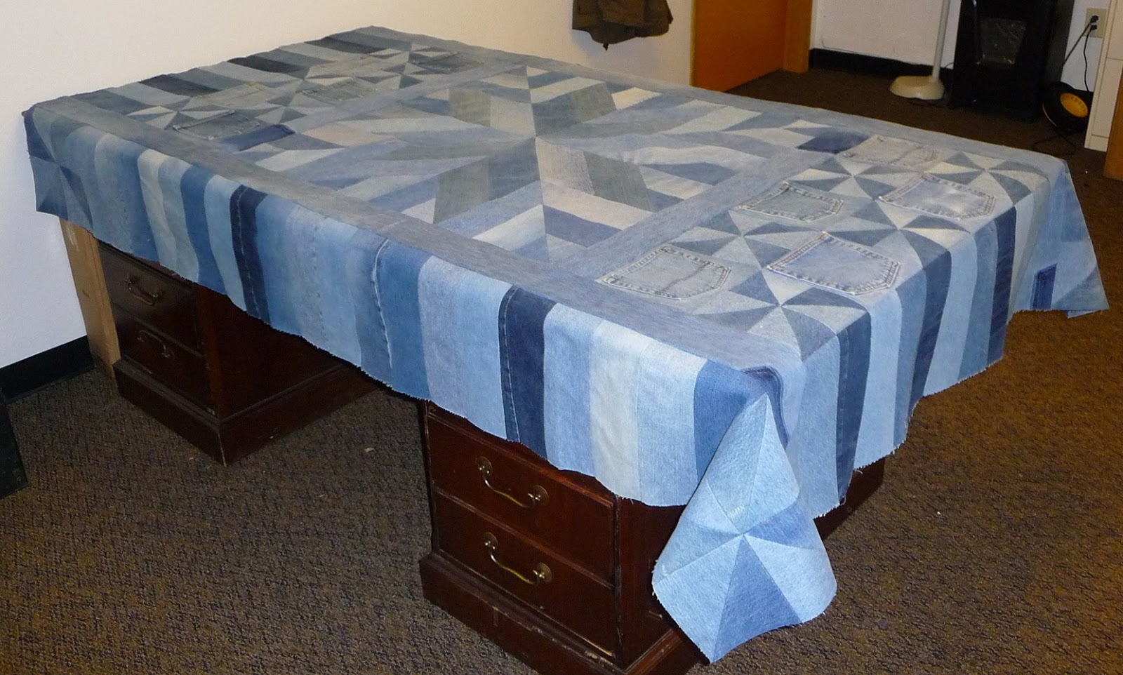 Lil' Baby Thangs Sewing Patterns: Upcycling Denim Blue Jeans, Quilt Project