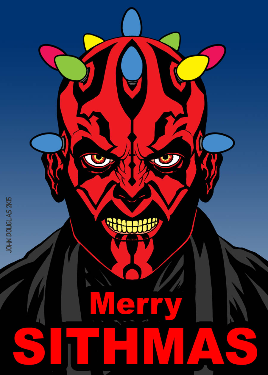 The John Douglas (Mostly) Comic Book Art Site: Merry Sithmas - Darth Maul
