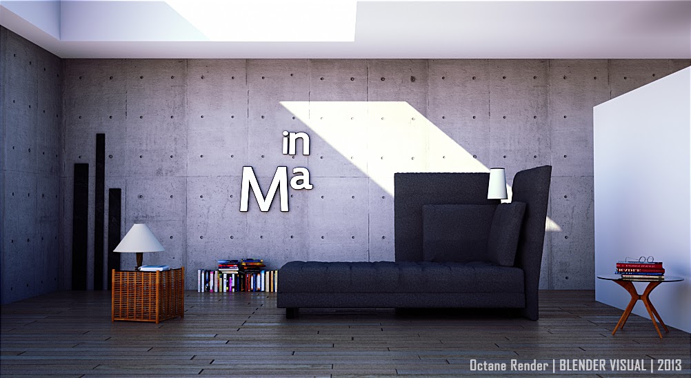 Modern Living Room with Blender 2.68 and Octaner Render