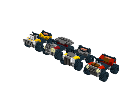 The Brick Worm: How to build a Lego 4 wheeler for minifigures