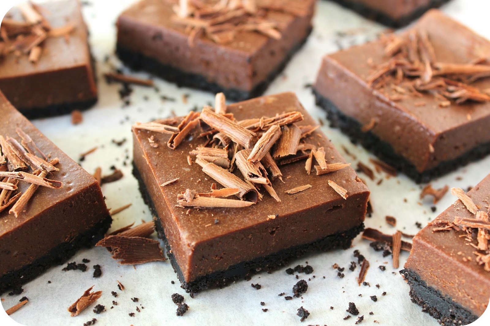 chocolate cheesecake bars | lieslicious