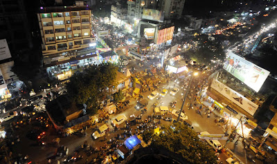 View Patna: Boring Road lit up on Dhanteras night