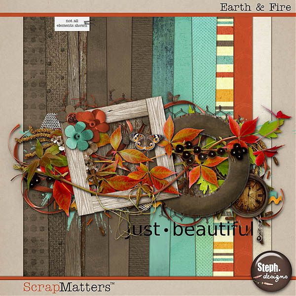 ScrapLady-gaga: Sortie de Earth & Fire par Steph Designs