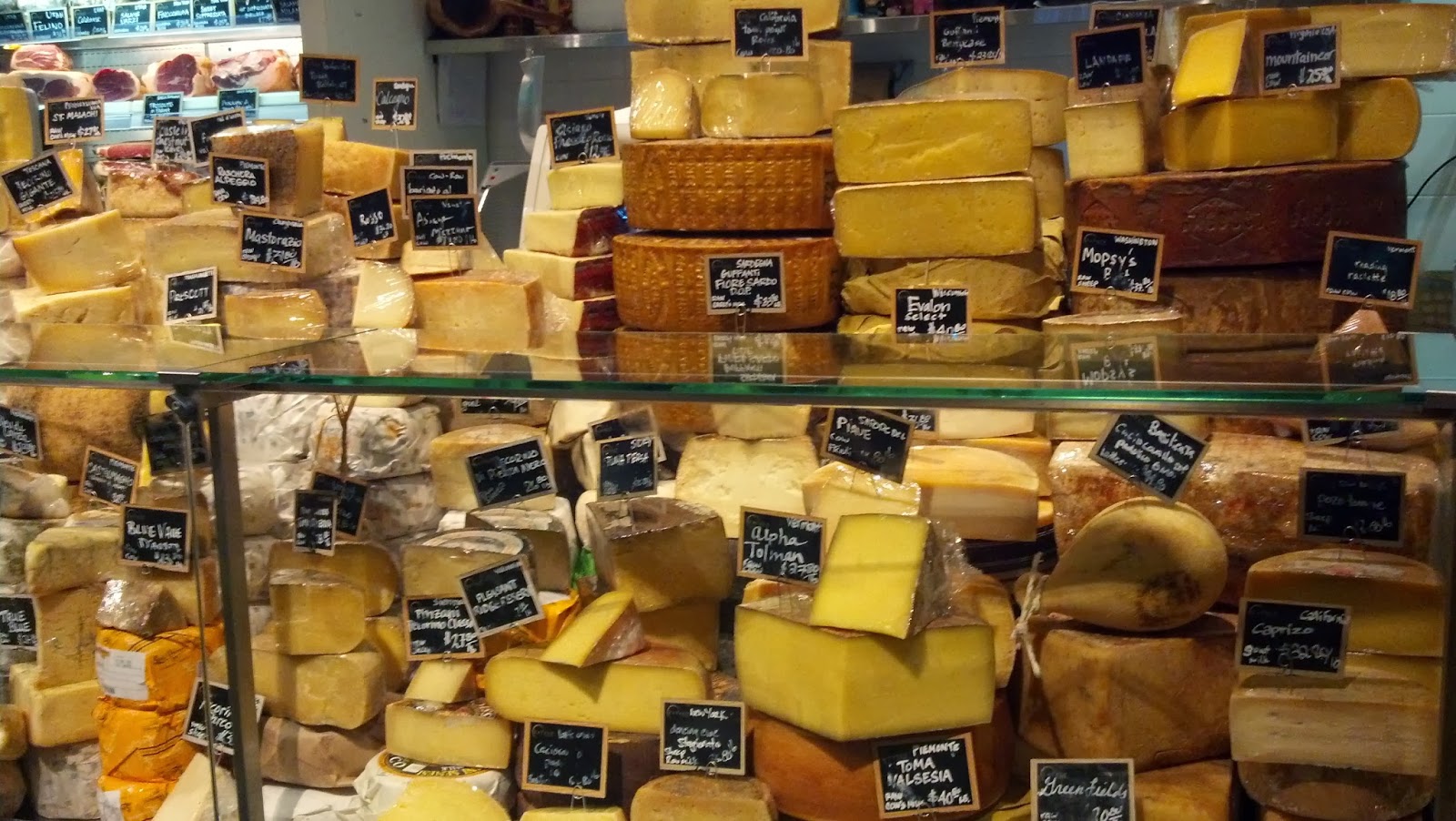 Artisan cheese and wine