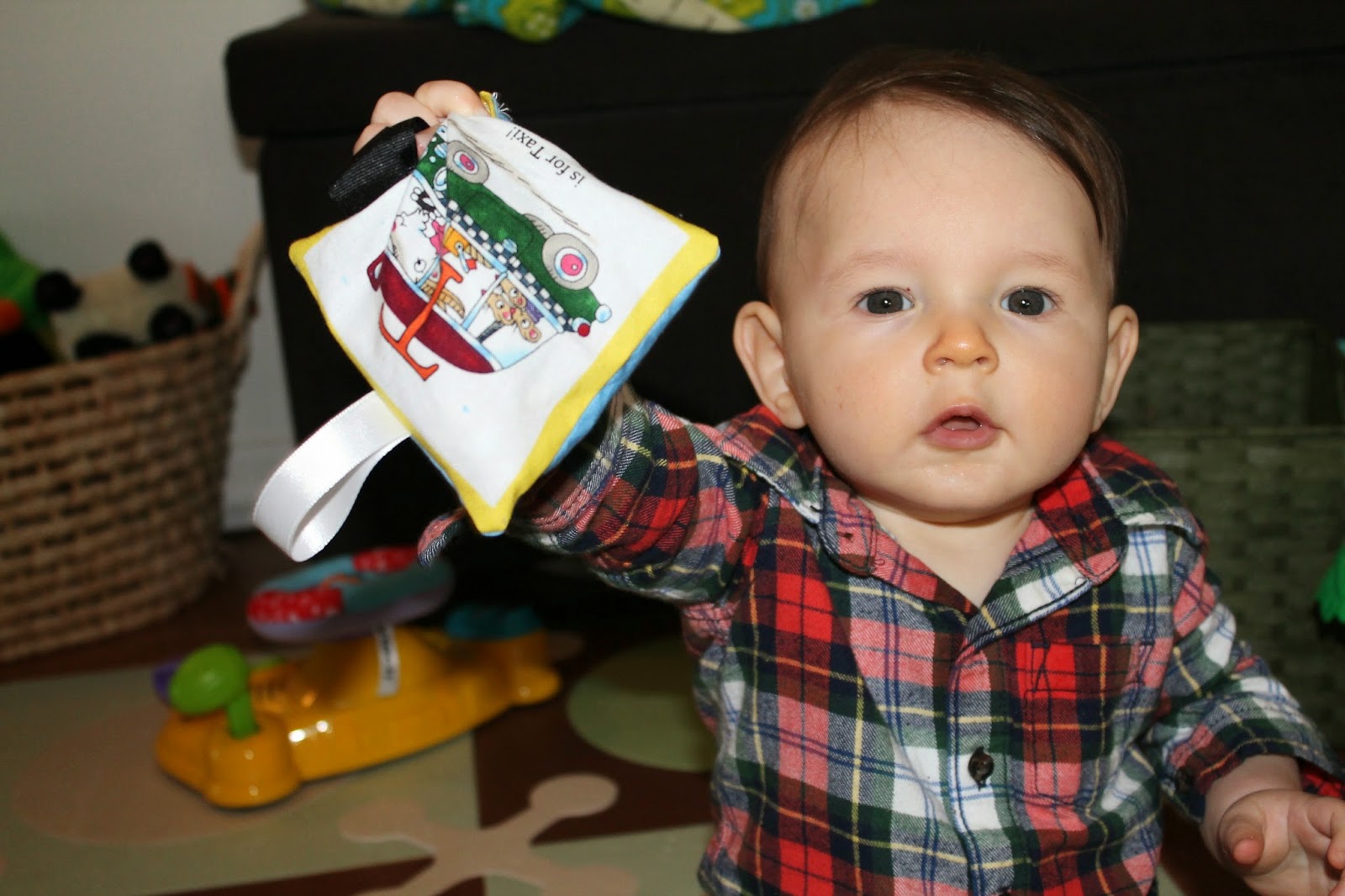 Pictures & Pawprints: DIY Baby Sensory Squares