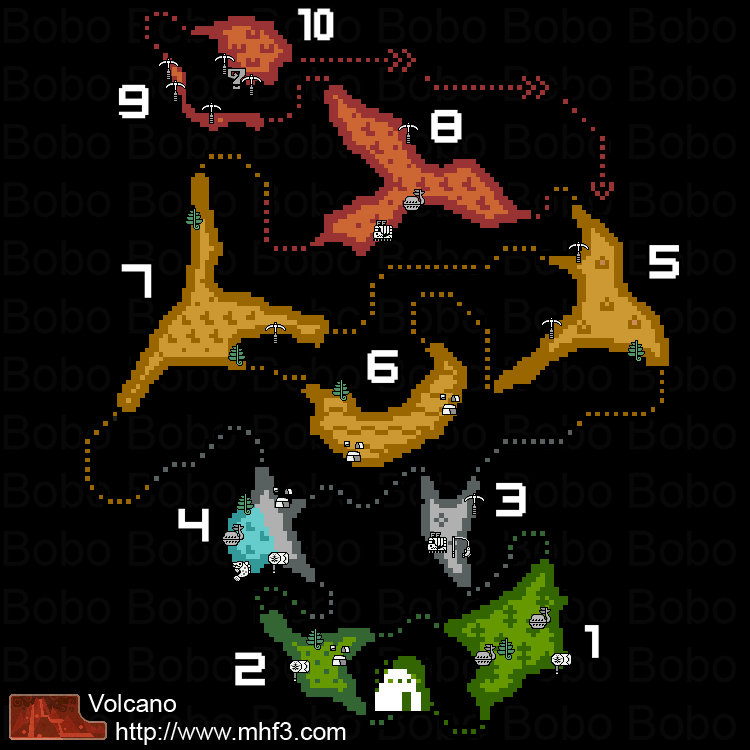 Monster hunter 3 para psp: Mapas monster hunter 3