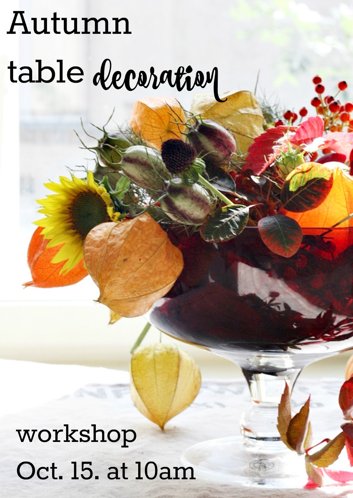 DecoPix by Tiina: Autumn Table Decoration Workshop