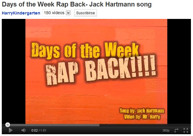 Click-in-English: DAYS OF THE WEEK RAP