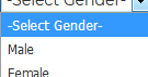HTML Select Box for Gender Option | Gender Dropdown Values