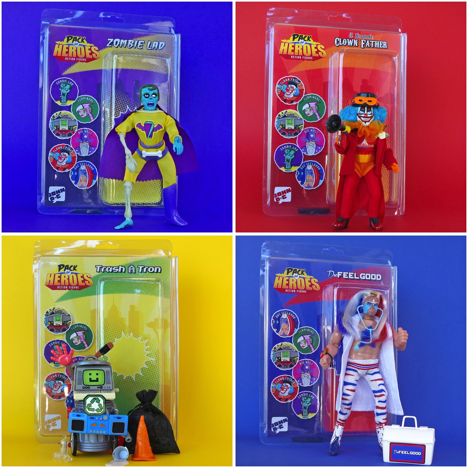 Pack of Heroes - The Custom Mego Style Action Figures | John D-C ...