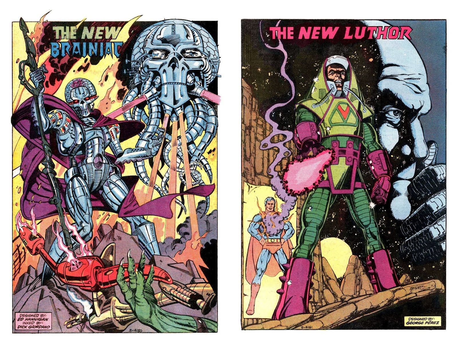 The Dork Review: Lex Luthor & Brainiac Early 80's Re-Design