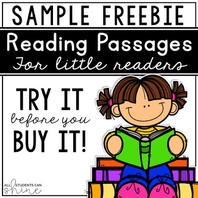 Reading Resources {FREEBIE} - All Students Can Shine